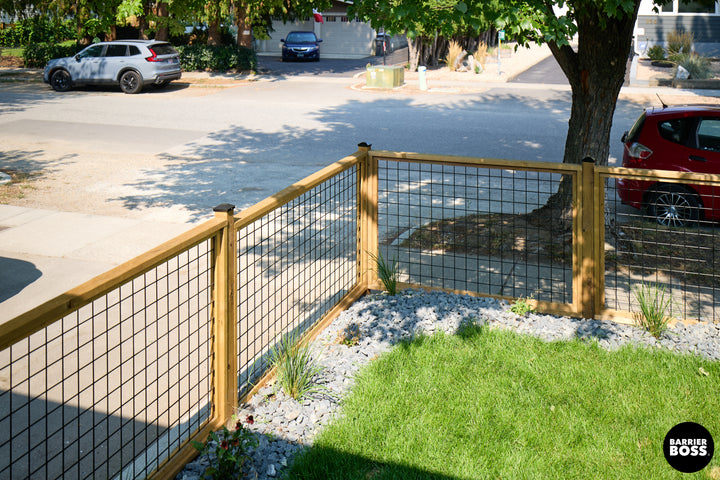 Black Hog Wire Fence Panels — 6-Gauge Welded | BarrierBoss